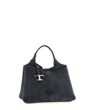 TOD'S Micro Suede Bag With Logo Detail - Multicolor