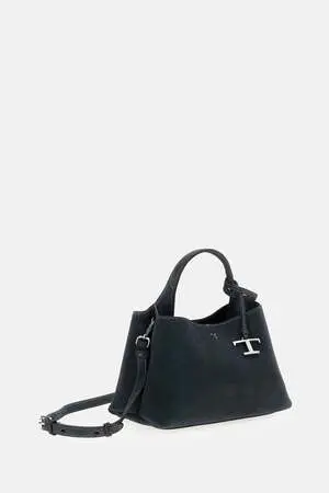 TOD'S Micro Suede Bag With Logo Detail - Multicolor