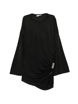 Attico THE ATTICO Asymmetric Hem Dress With Gathered Detailing Multicolor