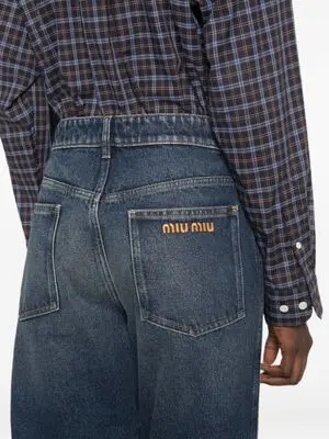 Miu Miu Denim Cotton Jeans - Multicolor