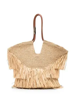 Zimmermann Goldentime Medium Rafia Tote - Multicolor