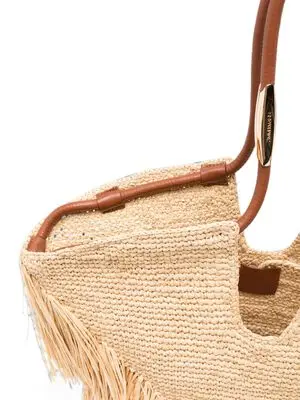 Zimmermann Raffia Tote With Fringe
