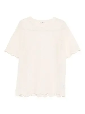 ERMANO SCERVINO Ermanno Scervino Embroidered Lace T-shirt - Multicolor