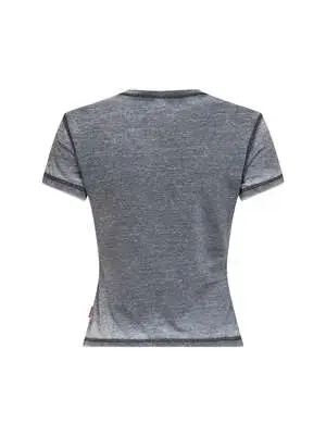 DIESEL® Black Rhinestone-embellished Jersey T-shirt - Multicolor