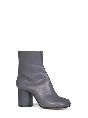 MAISON MARGIELA Grey Nappa Leather Tabi Ankle Boots