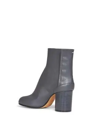 MAISON MARGIELA Grey Nappa Leather Tabi Ankle Boots