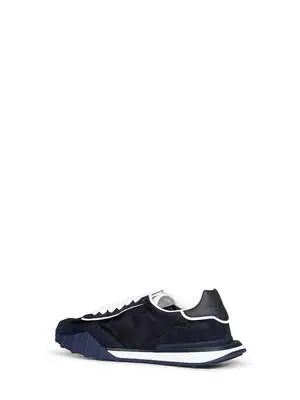 Dolce & Gabbana Blue Nylon And Suede Athletic Sneakers - Multicolor