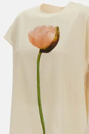 Simone Rocha Poppy Print Smock Top