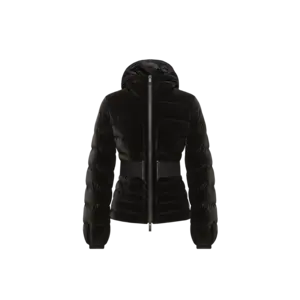 Moncler Gestuelle Belted Short Down Jacket - Black