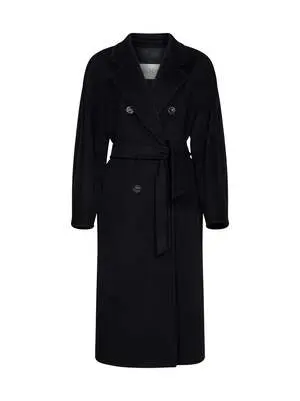 Max Mara Icon Madame Belted Wool Cashmere Coat - Multicolor