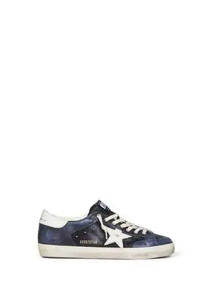 GOLDEN GOOSE Super-star Sneakers In Suede And Nappa Leather - Multicolor