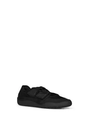Prada Speedrock Sneakers In Black Leather And Mesh - Multicolor