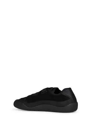 Prada Speedrock Sneakers In Black Leather And Mesh - Multicolor