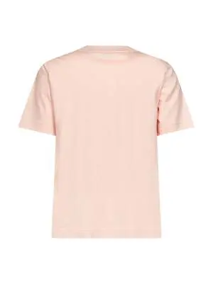 Burberry Pink Cotton T-shirt With Equestrian Knight Design