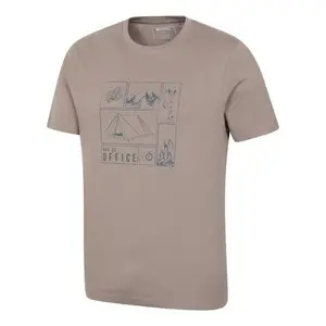 Mountain Warehouse Camping Sketch Natural T-shirt