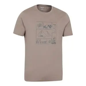 Mountain Warehouse Camping Sketch Natural T-shirt