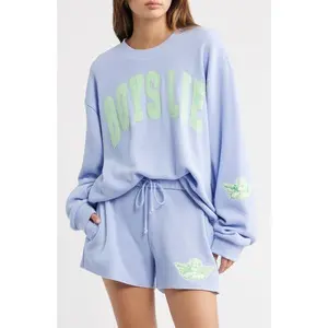BOYS LIE Razzle Dazzle Graphic Waffle Sweatshirt - Lilac