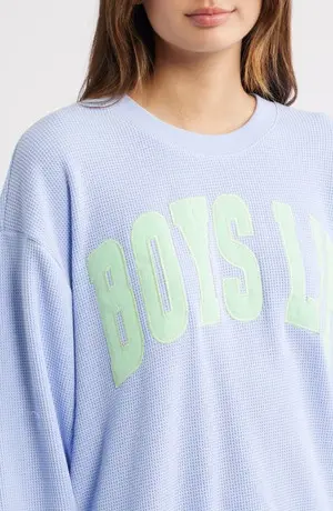 BOYS LIE Graphic Waffle Sweatshirt