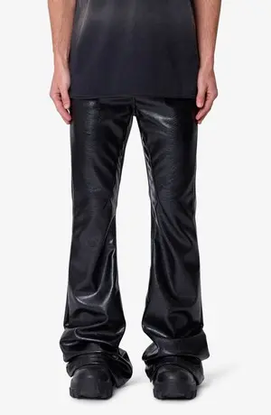 Mnml Super Stacked Faux Leather Pants