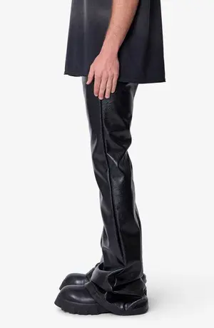 Mnml Super Stacked Faux Leather Pants