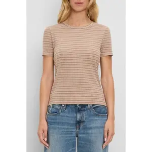 Michael Stars Verity Crewneck T-shirt - Macadamia
