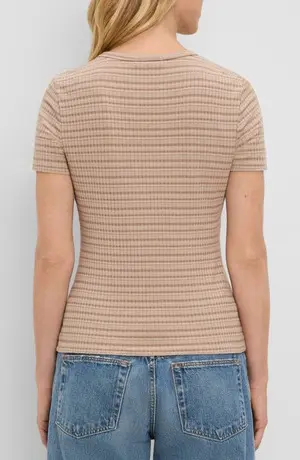 Michael Stars Verity Crewneck T-shirt - Macadamia