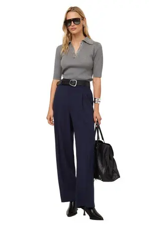 Fifteen Twenty Eleanor Studded Polo Sweater