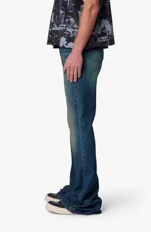Mnml Super Stacked Relaxed Flare Leg Jeans
