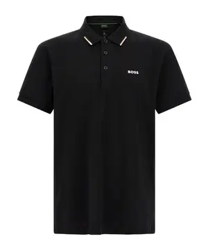 Hugo Boss Swing Paddy Logo Polo Shirt - Black