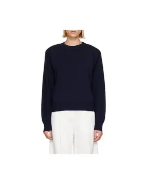 RÓHE Crew Neck Sweater With Ribbed Trim