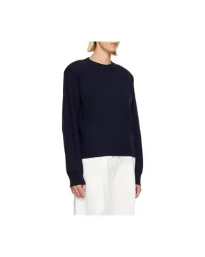 RÓHE Crew Neck Sweater With Ribbed Trim