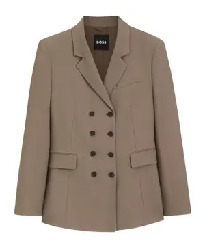Hugo Boss Long-sleeved Suit Jacket - Brown
