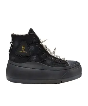 R13 Lace Free Kurt High-top Sneakers - Black