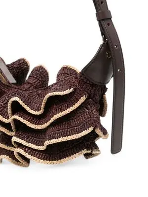 Zimmermann Goldentime Raffia Shoulder Bag - Multicolor