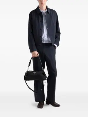 Prada Re-nylon And Leather Shoulder Bag - Multicolor