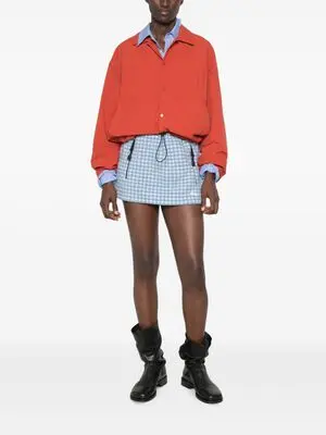 Miu Miu Wool Blend Mini Skirt