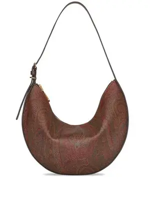 Etro Medium Hobo Bag With Paisley Print - Multicolor