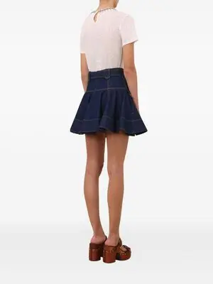 Zimmermann Denim Cargo Mini Skirt