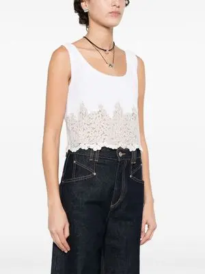 ERMANO SCERVINO Ermanno Scervino Lace Detail Tank Top