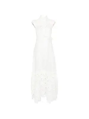ERMANO SCERVINO Ermanno Scervino Lace Cotton Long Dress - Multicolor