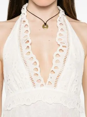 ERMANO SCERVINO Ermanno Scervino Lace Cotton Long Dress