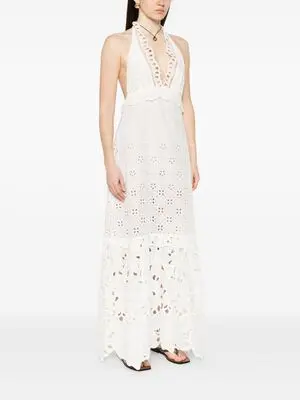 ERMANO SCERVINO Ermanno Scervino Lace Cotton Long Dress