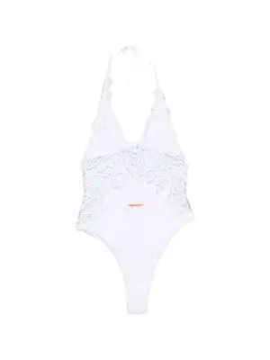 ERMANO SCERVINO Ermanno Scervino Lace Halterneck One-piece
