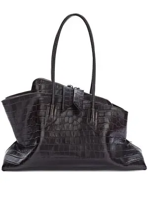 Attico La Passeggiata Medium Leather Shoulder Bag - Multicolor