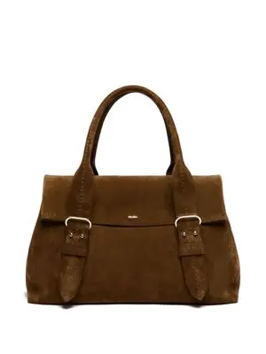Max Mara Suede Leather Handbag - Multicolor