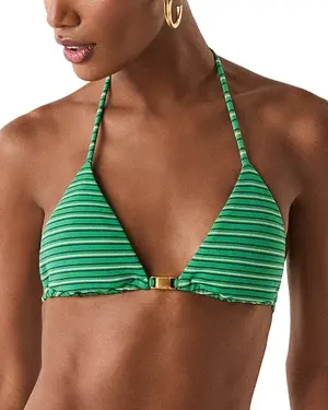 VIX PAULA HERMANNY Lucie Triangle Bikini Top - Green