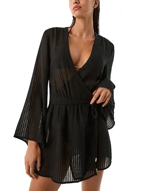 VIX PAULA HERMANNY Winnie Wrap Tunic Cover Up