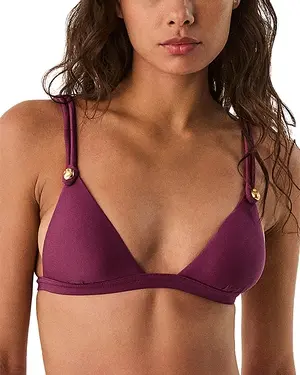 VIX PAULA HERMANNY Meera Triangle Bikini Top - Lure
