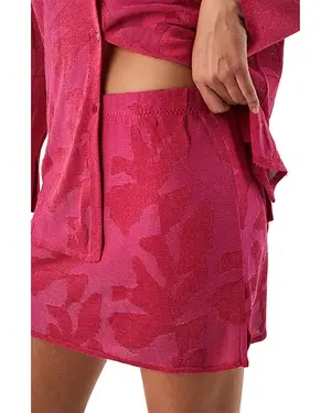 VIX PAULA HERMANNY Lara Knit Mini Skirt Swim Cover-up - Florima
