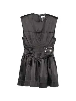 GANNI Corset Mini Dress With Cargo Pockets - Multicolor